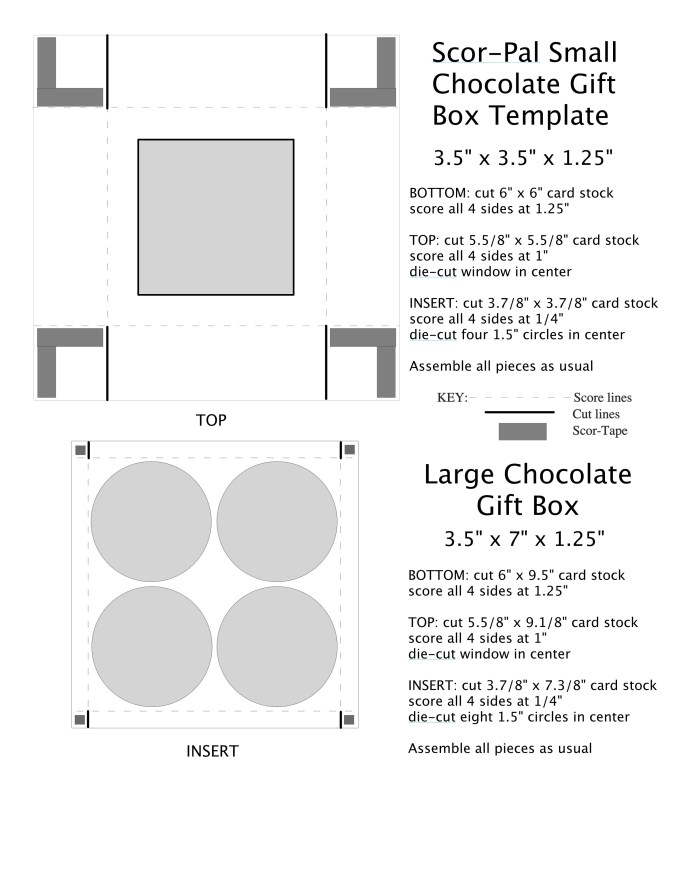 Scor-Pal Project • Coffee and Chocolate Gift Boxes – CardCut-ups