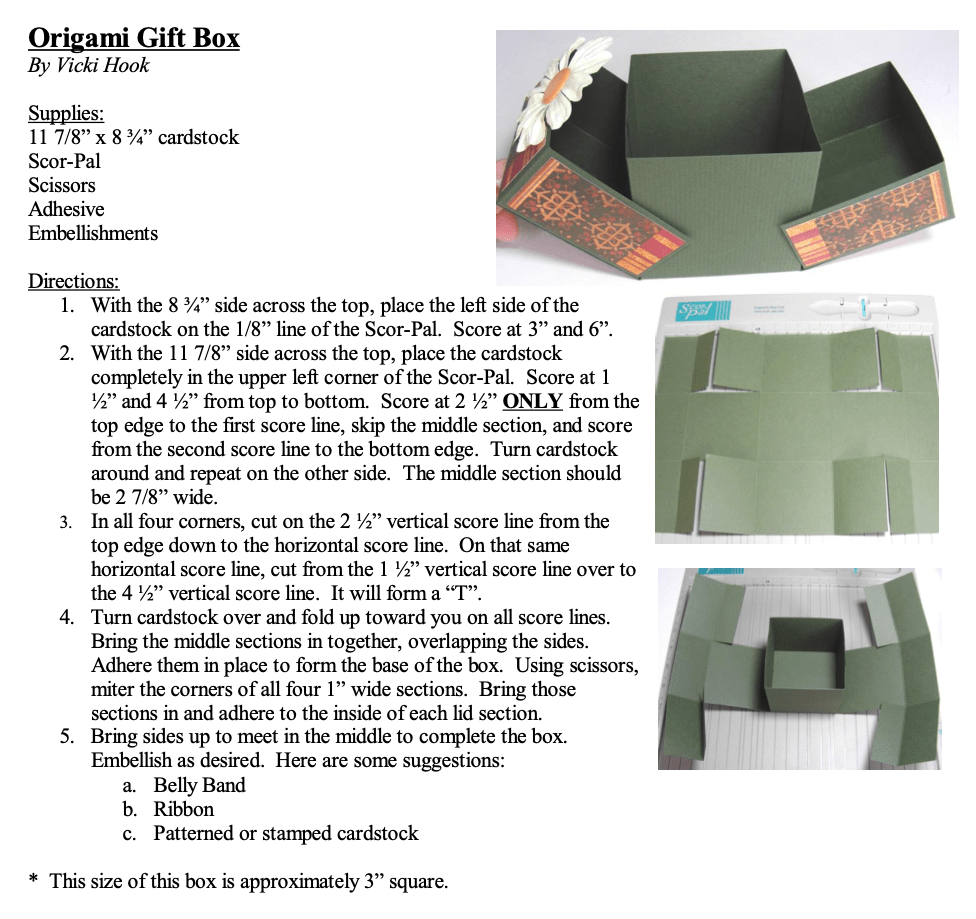 Scor-Pal Project • Hostess Gift Boxes • Votives and Tea lights ...