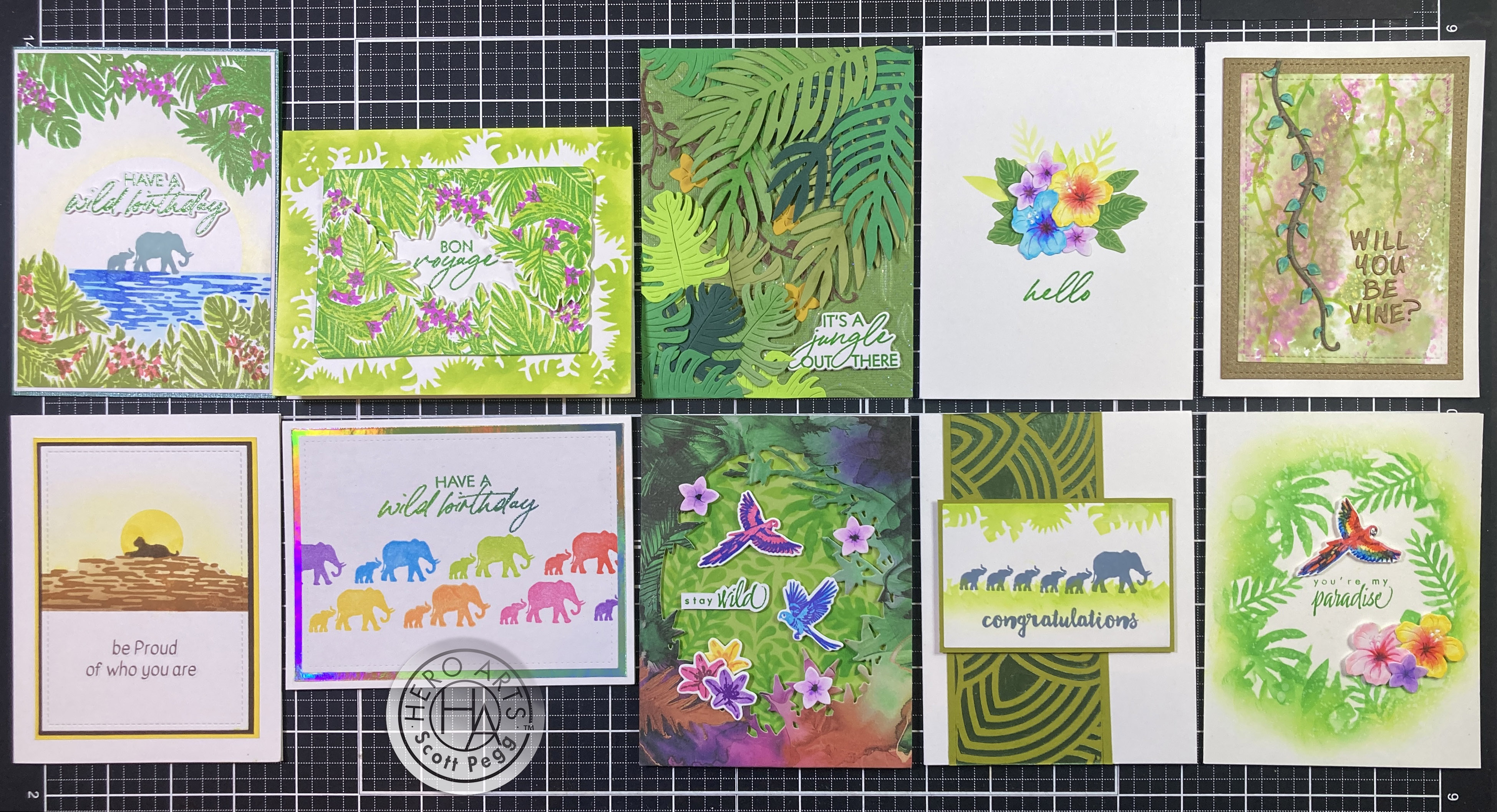 10 Cards 1 Kit • Hero Studio Card Kit of the Month • August 2024 ...