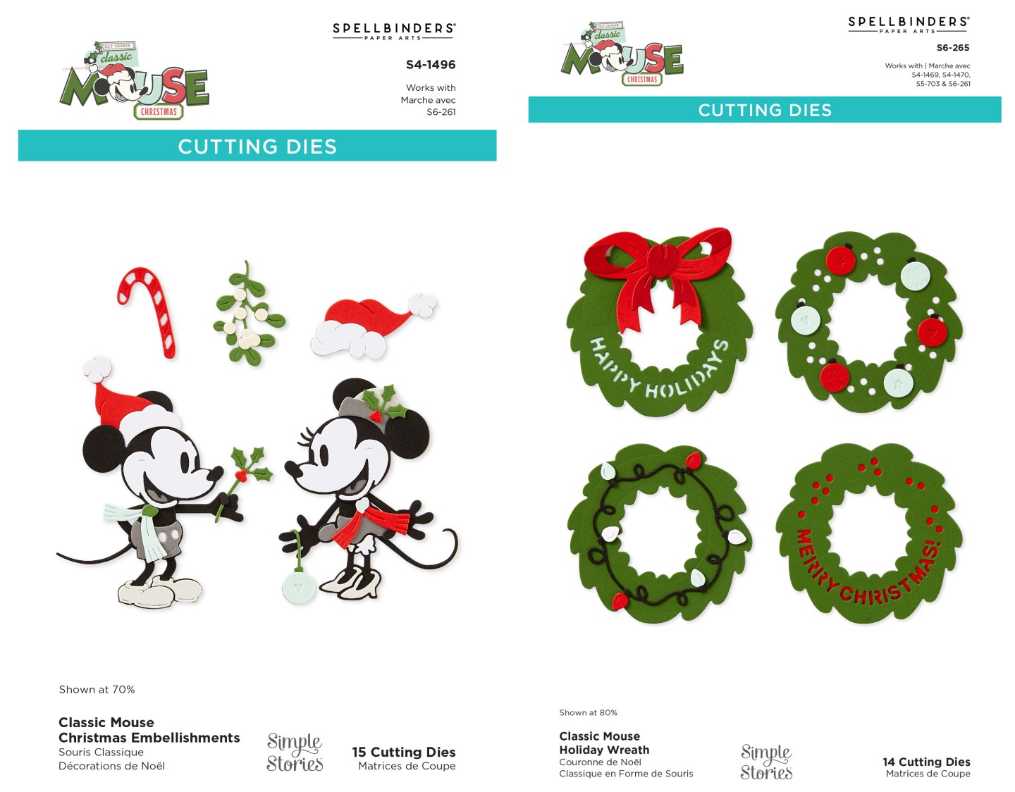 Spellbinders “Classic Mouse Christmas” and “Holiday Wreath” September ...